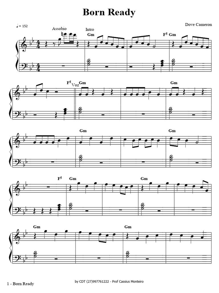 Born Ready - Piano Oficial | PDF