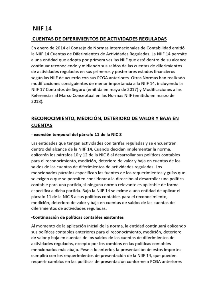 Niif 14 | Descargar gratis PDF | normas internacionales de INFORMACION ...