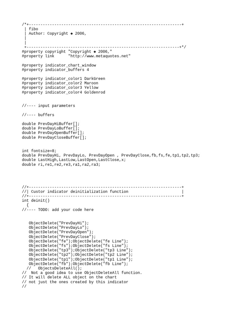 Fibocalc-V3 mq4 | PDF | Computer Programming | Software Engineering