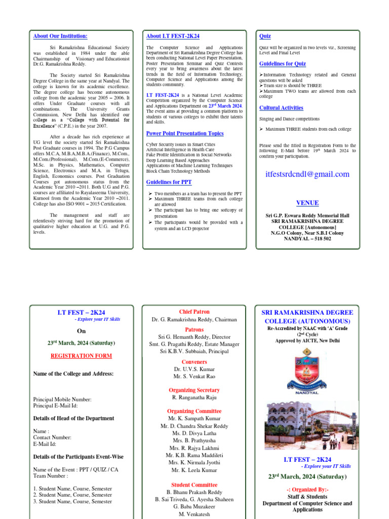 Final Brouchure | PDF