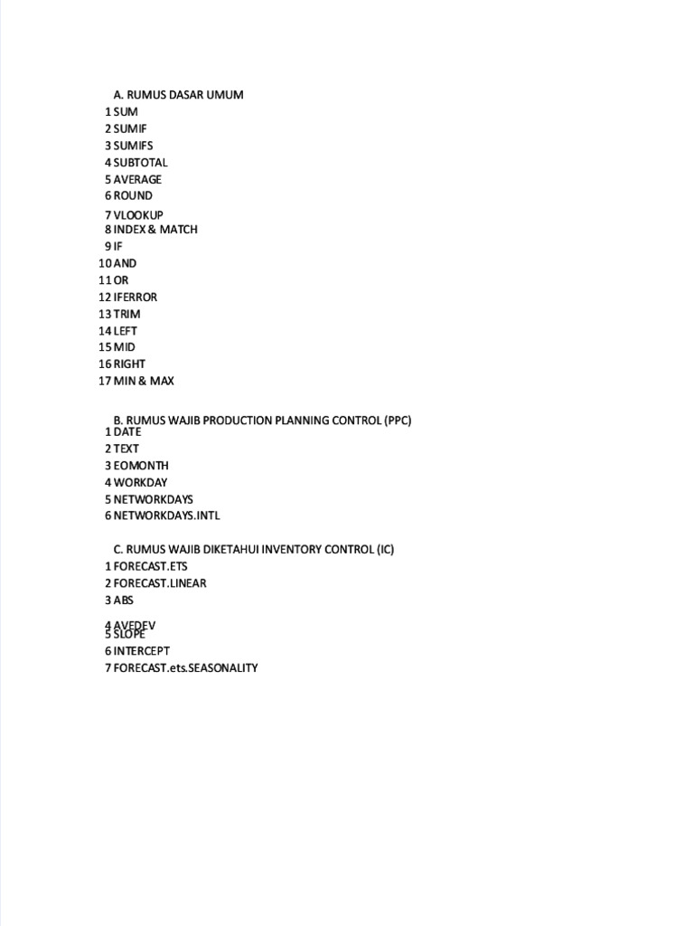 PDF 30 Rumus Yang Wajib Diketahui Ppic - Compress | PDF