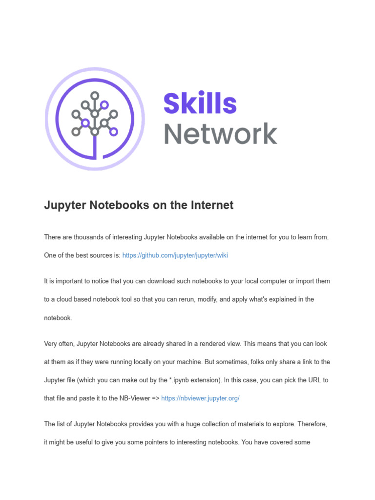 Jupyter Notebooks On The Internet | PDF | Computers