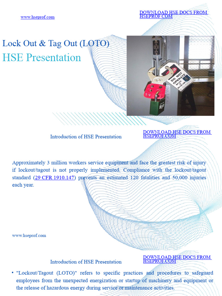 LOTO Safety for Equipment Workers | PDF | Labor Relations | Working ...