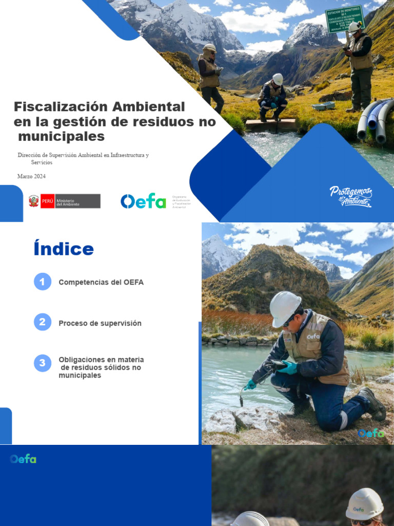 3.-OEFA - Fiscalización Ambiental en Residuos No Municipales | PDF