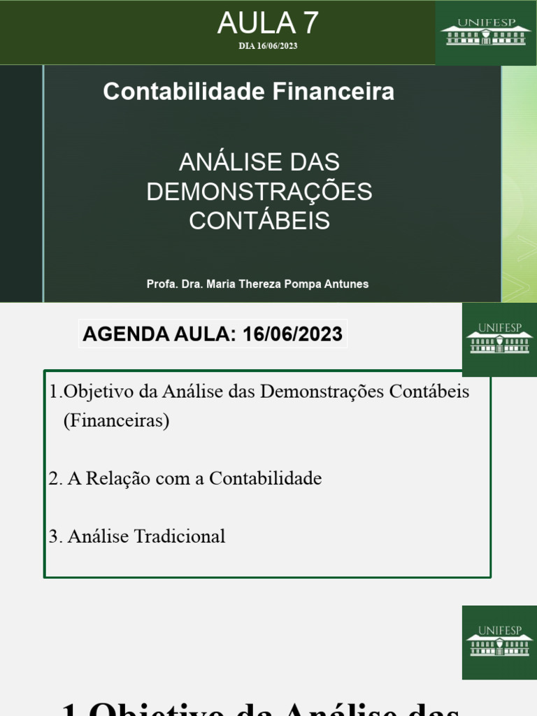 CTB Financeira Aula 7 16 06 2023 | PDF