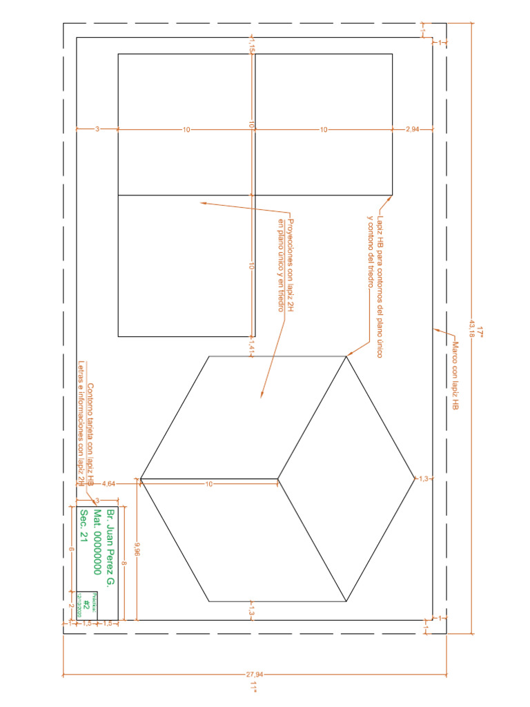 Informacion Hoja 11x17 Marco y Tarjeta | PDF