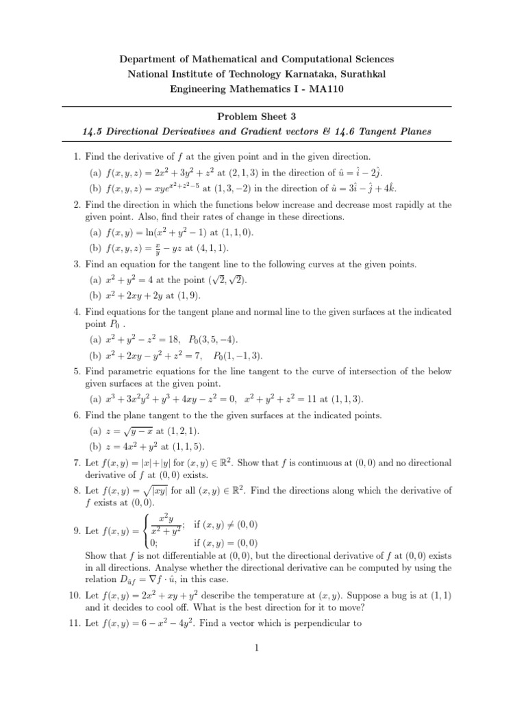 Problem Sheet 3 Ma | PDF | Mathematics | Mathematical Physics