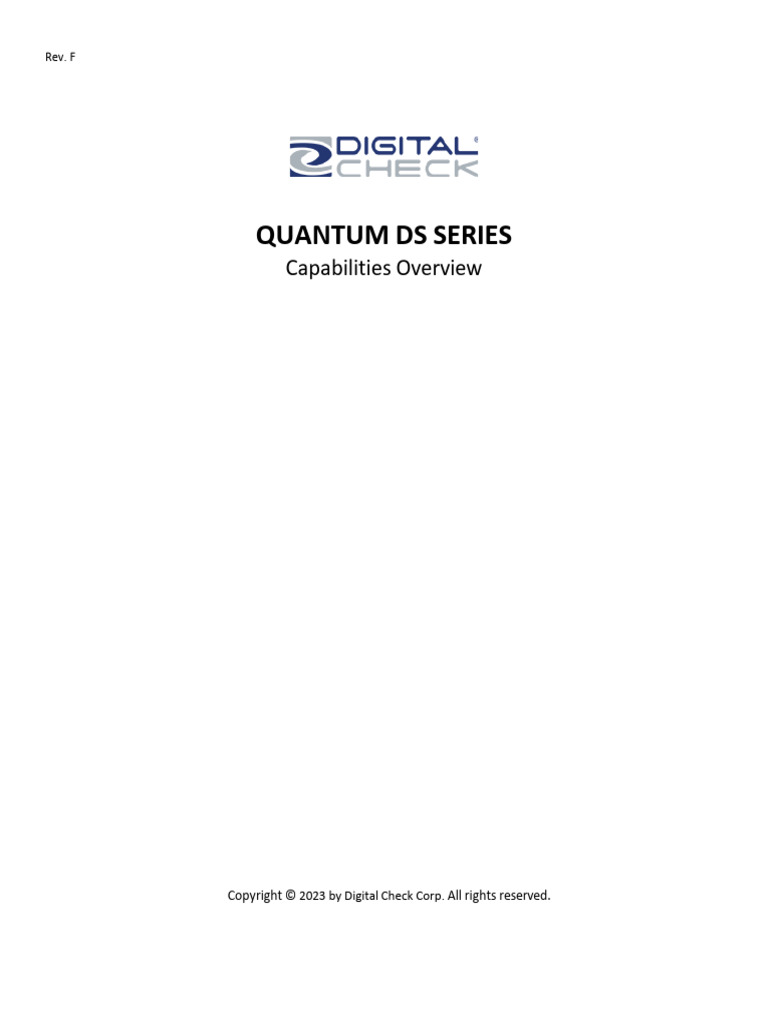 Quantum DS Capabilities Overview | PDF | Optical Character Recognition ...