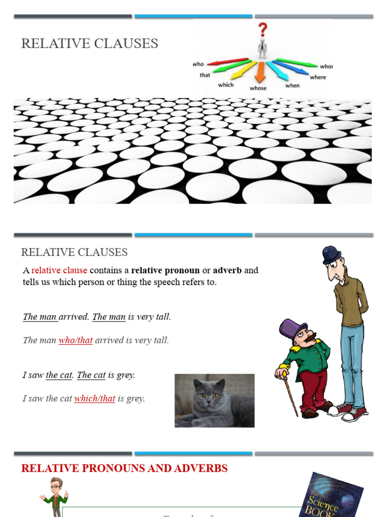 11th-RELATIVE CLAUSES | PDF | Grammar | Syntax