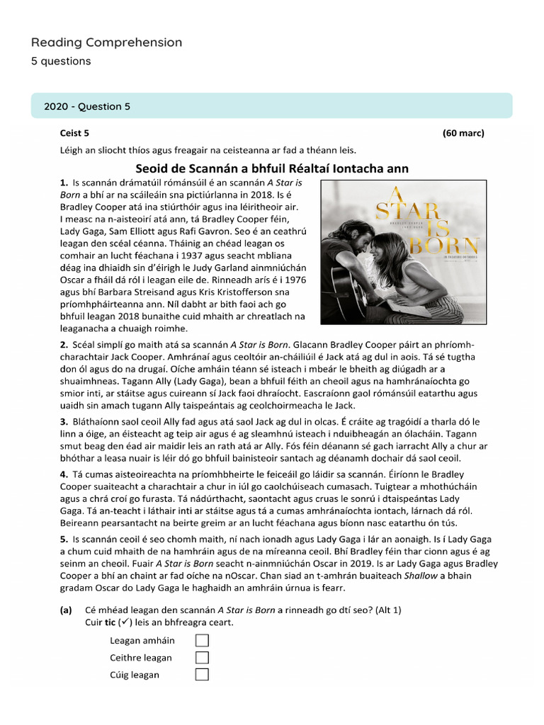 Reading Comprehension 2 | PDF