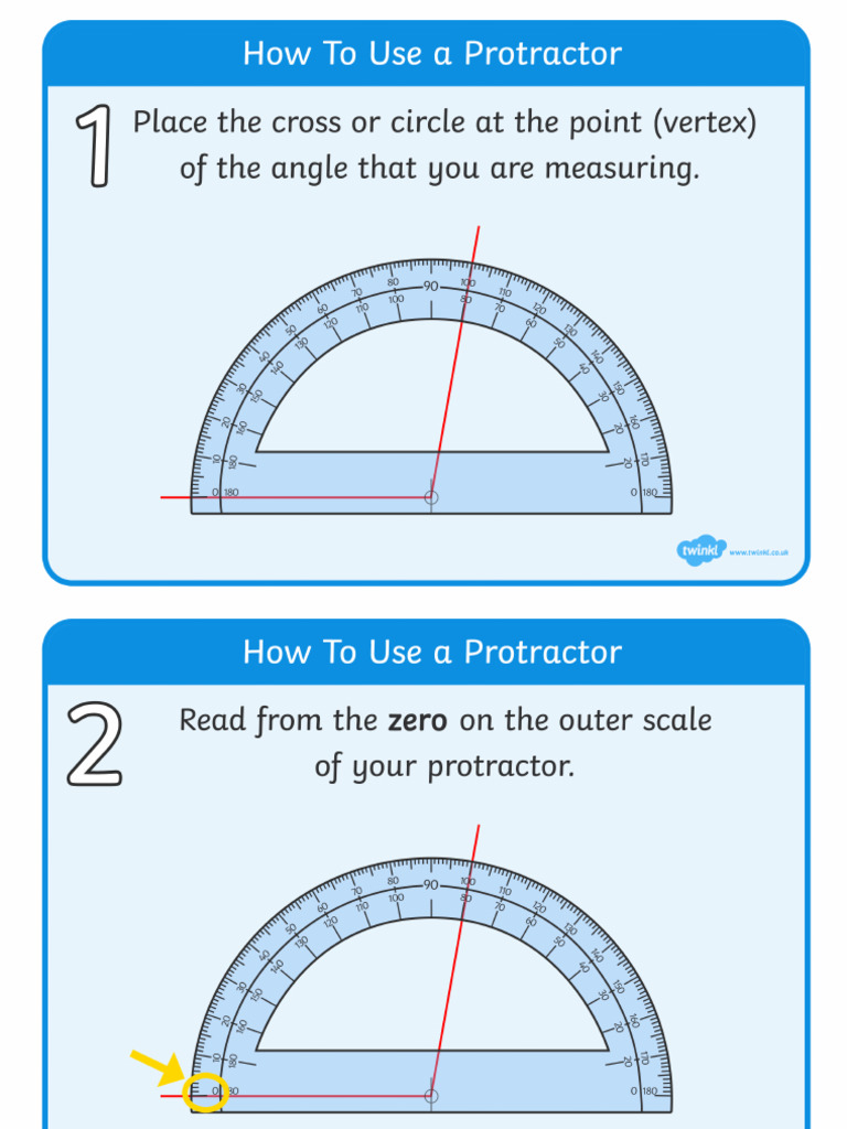 T2 M 026 How To Use A Protractor Display Posters | PDF