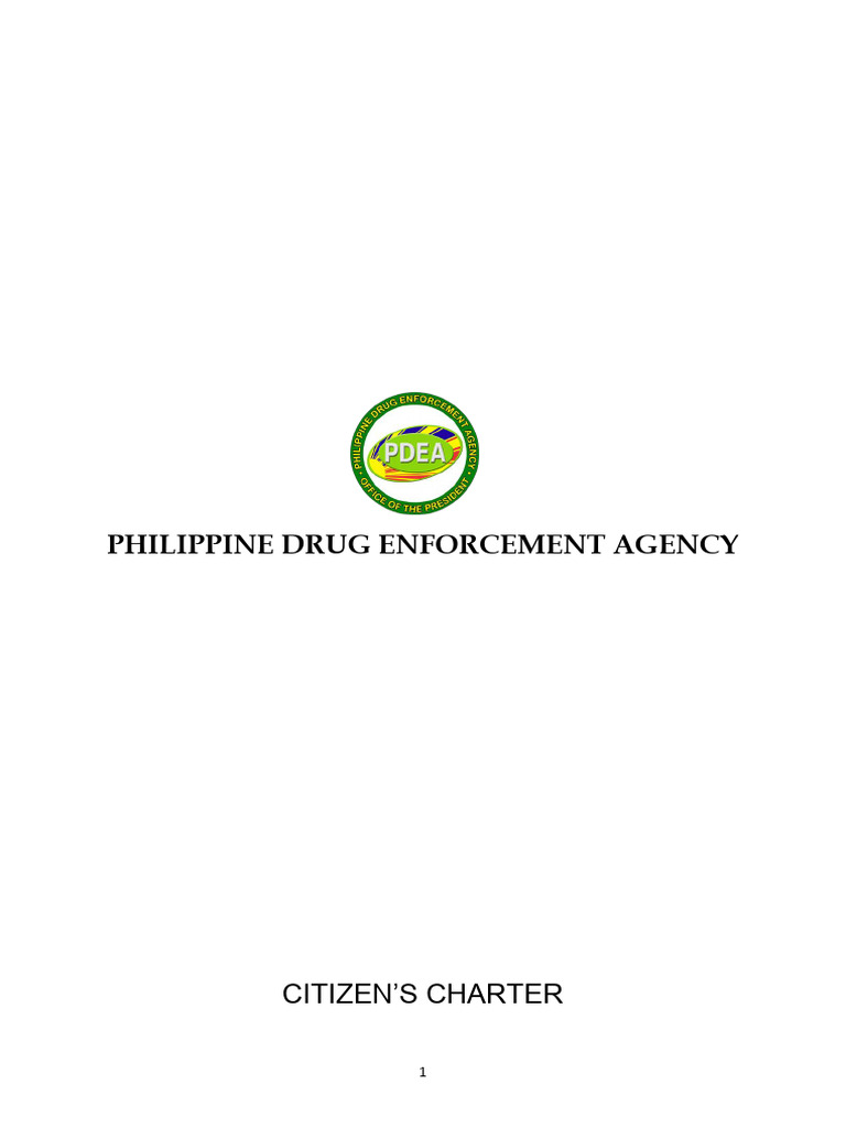 PDEA CITIZENS CHARTER HANDBOOK FINAL - 28july2020 | PDF