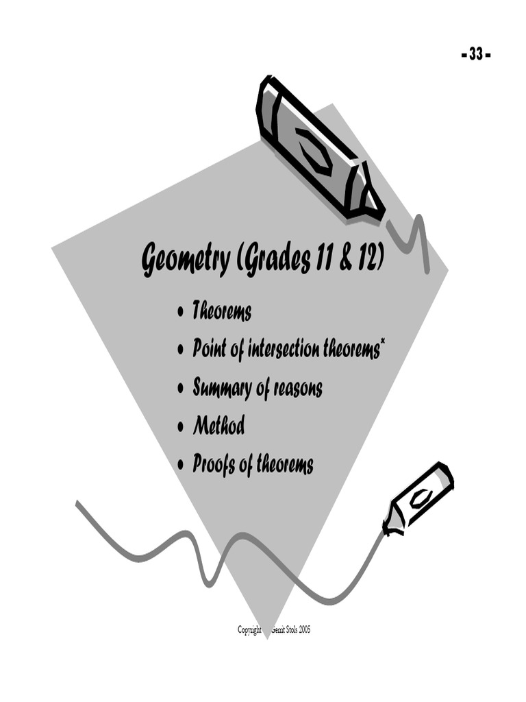 Geometry - Summary | PDF | Perpendicular | Euclid