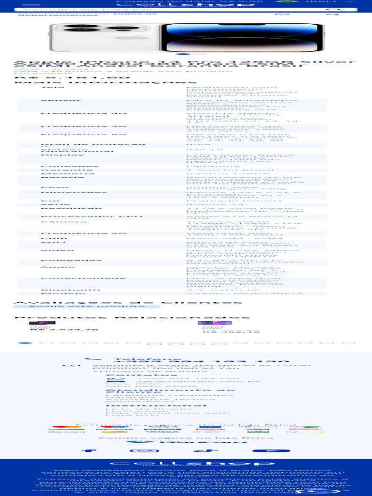 Apple Iphone 14 Pro 128GB Silver A2890 MQ023BE (N | PDF | iPhone | Apple Inc.