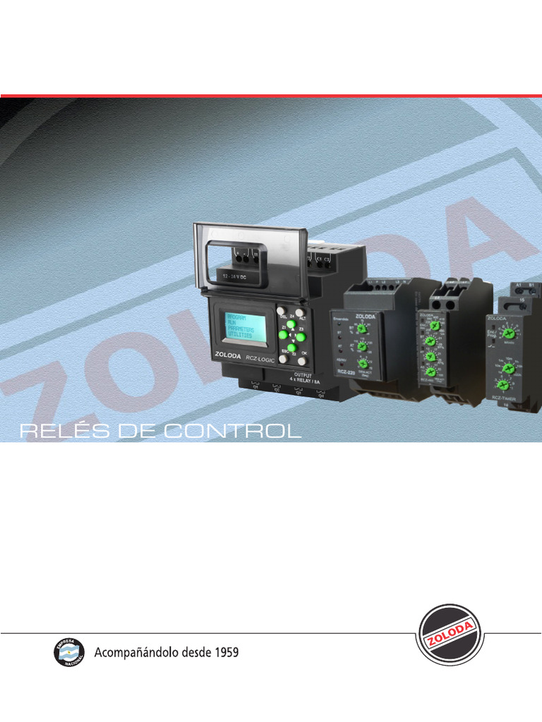Catálogo Relés de Monitoreo y Control | PDF | Relé | Cambiar