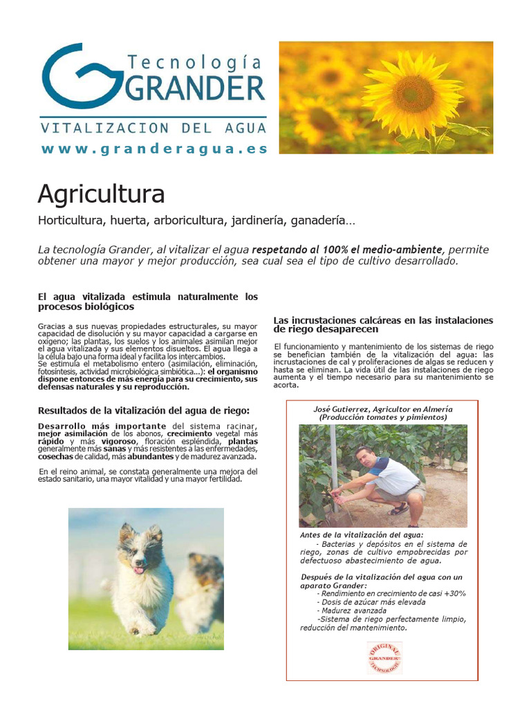 Ficha Agricultura GRANDER | PDF