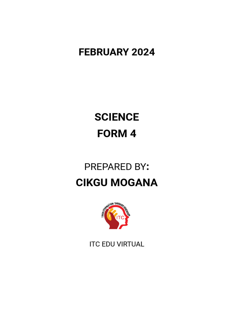 Feb'24 Science Form 4 (Latihan) | PDF
