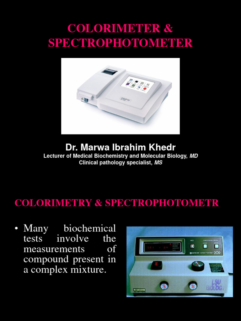 Colorimetry and Spectrophotometry Guide | PDF | Spectrophotometry ...