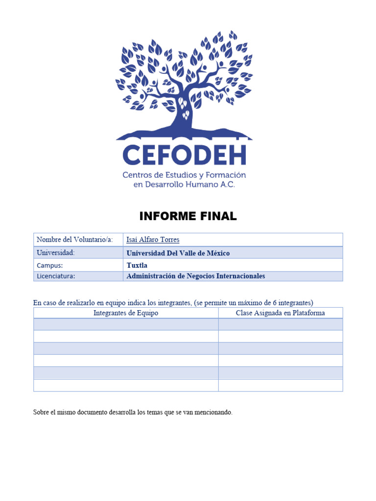 Informe Final | PDF