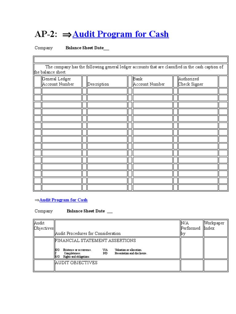 Cash Program | Download Free PDF | Audit | Cheque