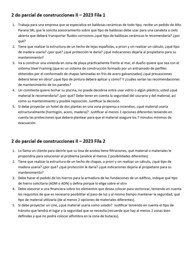 2do Parcial c2 2023 | PDF