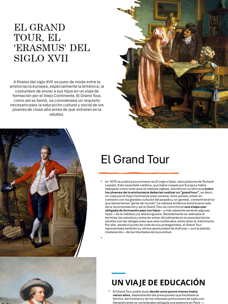 El Grand Tour: Educación Aristocrática | PDF