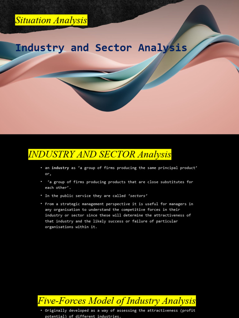 Industry And Sector Analysis Pdf Financial Economics Economies