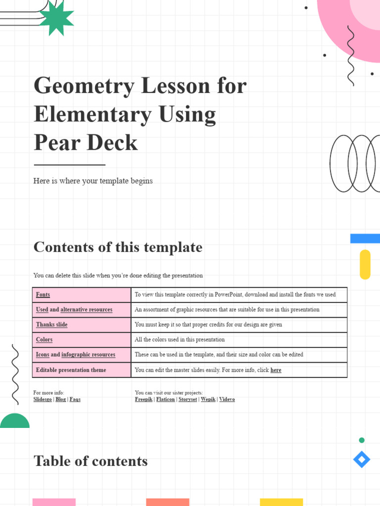 Geometry Lesson For Elementary Using Pear Deck | PDF | Planets ...