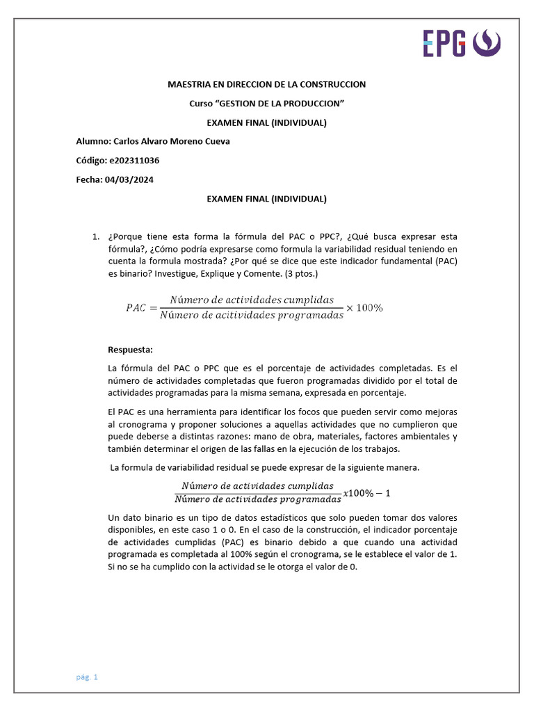 Examen Final Individual GP MDC 2023 - Alvaro Moreno | PDF