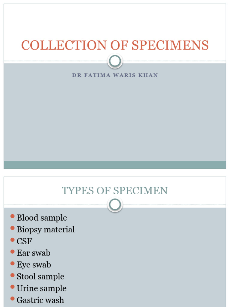 Specimen Collection Guidelines and Types | PDF | Pneumonia | Pathogen
