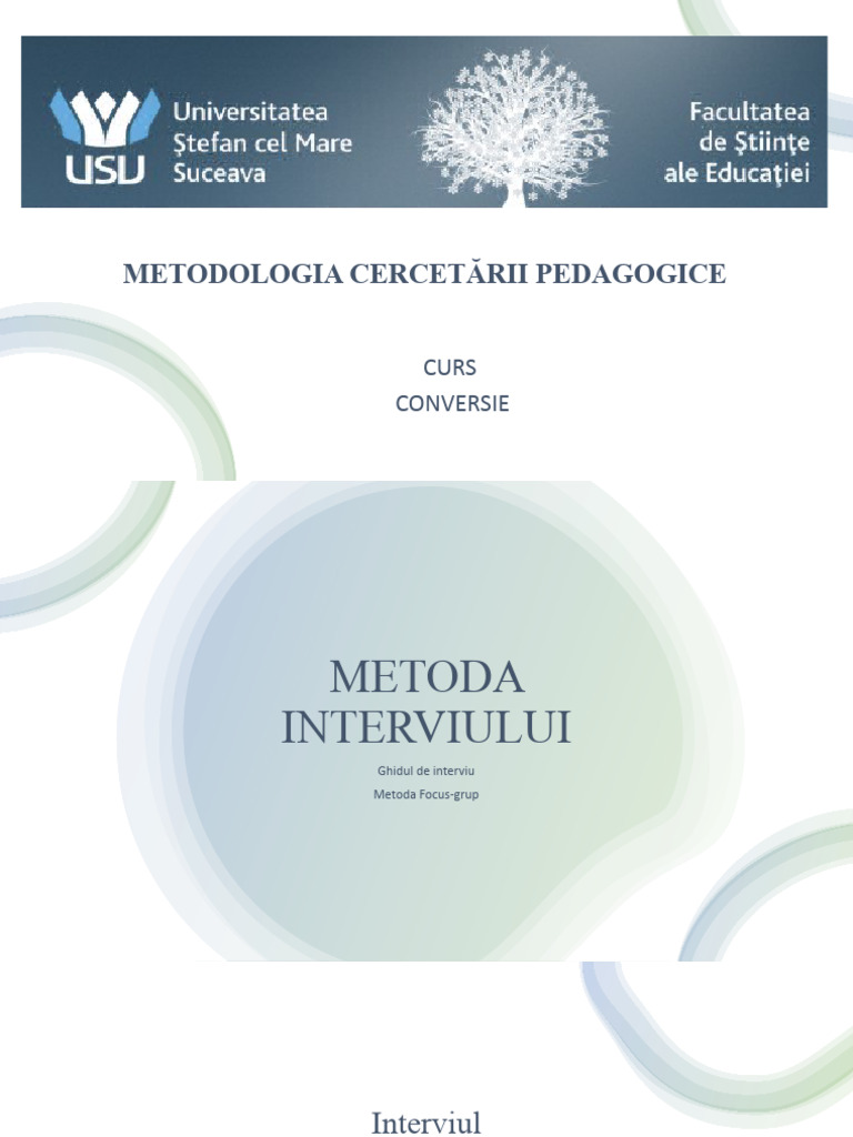 Curs Interviul | PDF