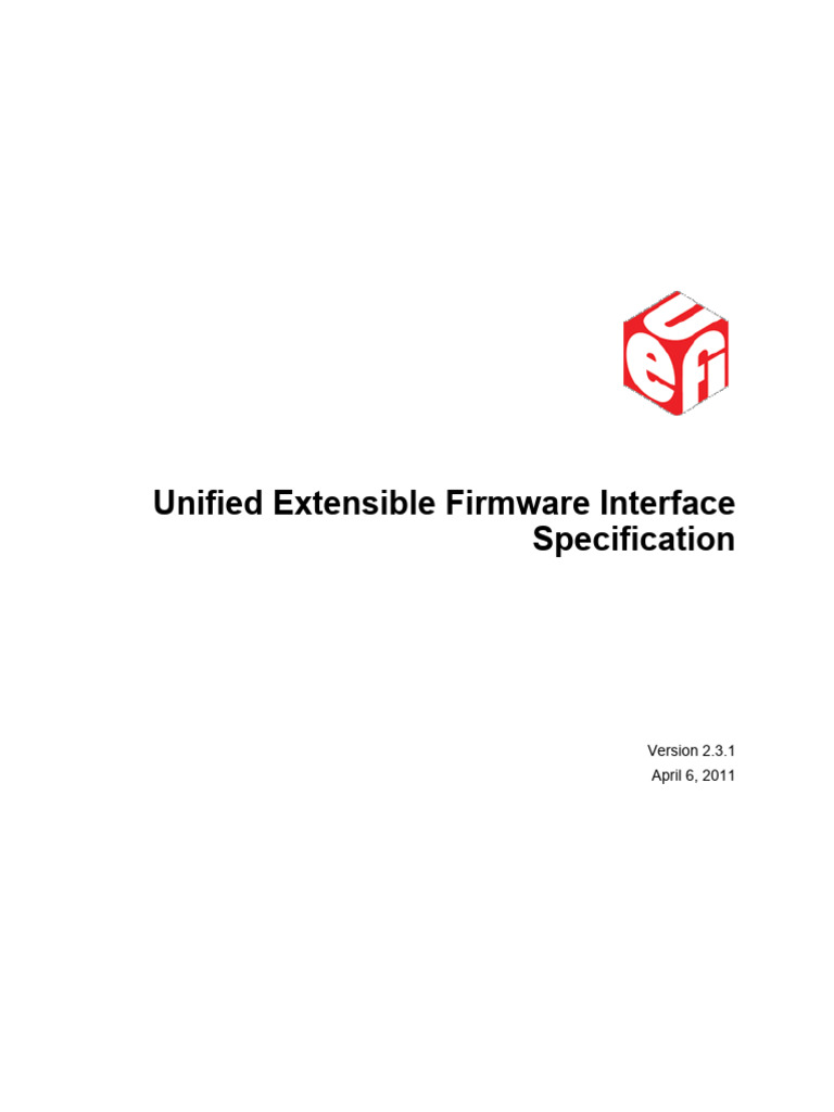 UEFI Spec 2 3 1 | PDF | I Pv6 | Operating System Technology