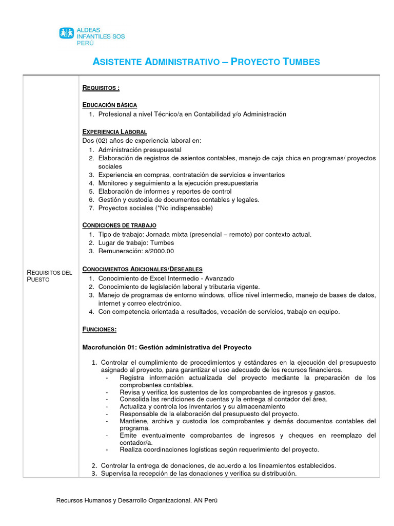 FUNCIONES ASISTENTE ADMINISTRATIVA | PDF | Contabilidad | Presupuesto