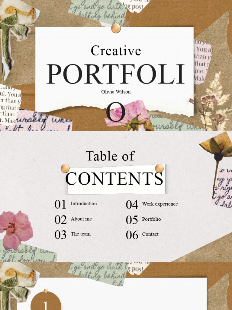 Brown and Beige Scrapbook Portfolio Presentation | PDF