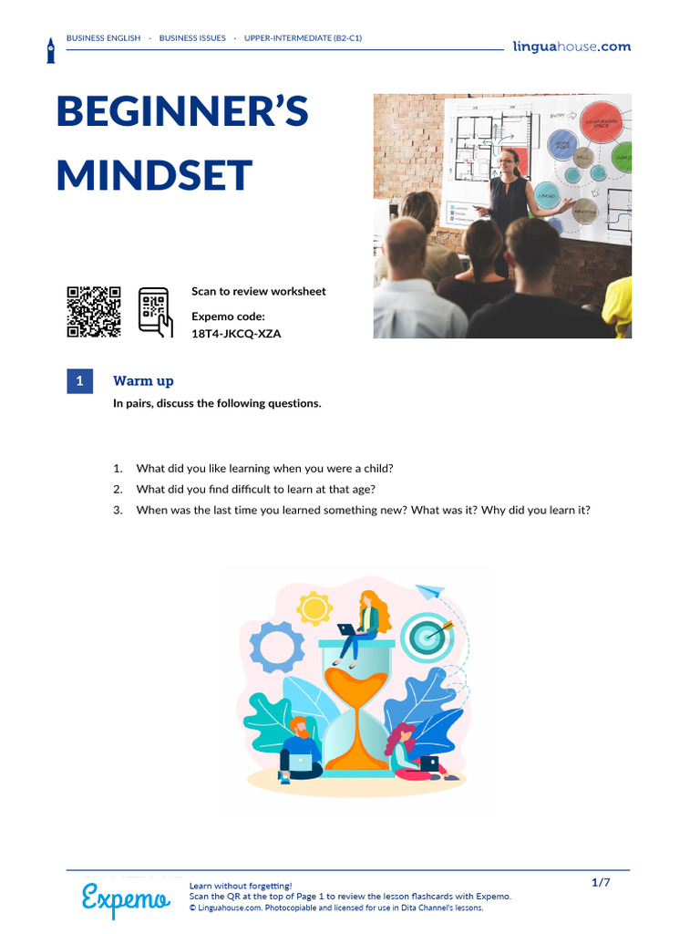 Beginners Mindset British English Teacher | PDF