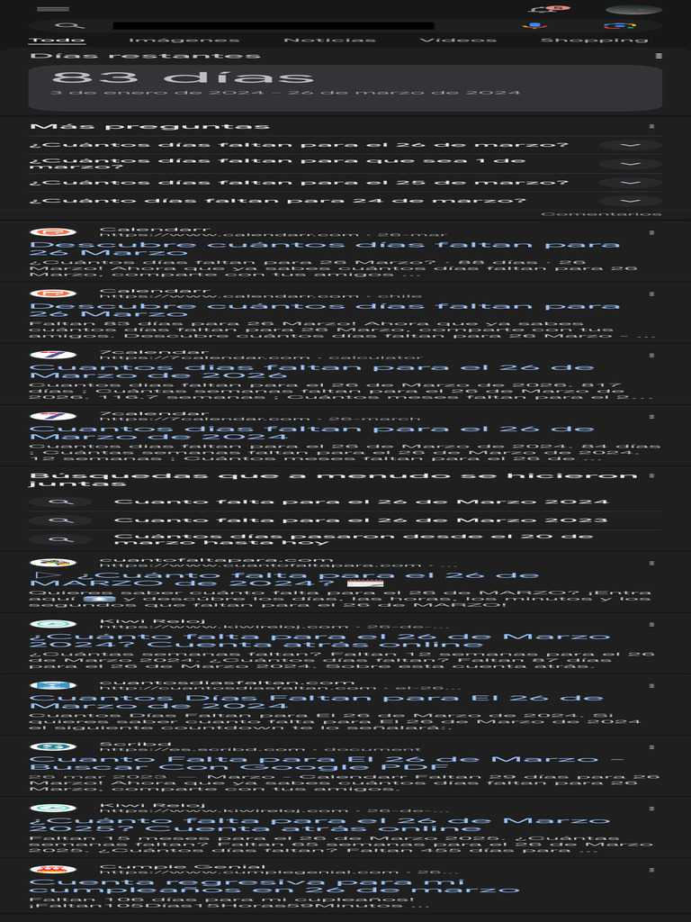 Cuantos Dias Faltan para El 26 de Marzo - Buscar Con Google | PDF
