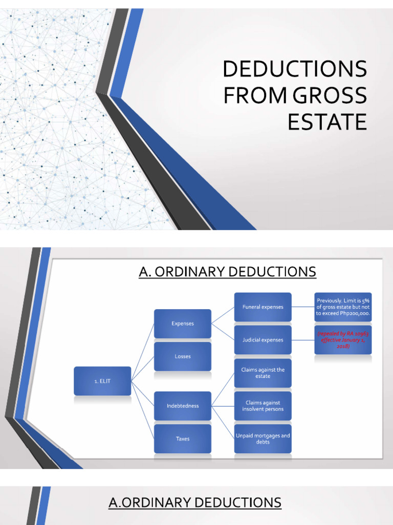Deductions From Gross Estate | PDF