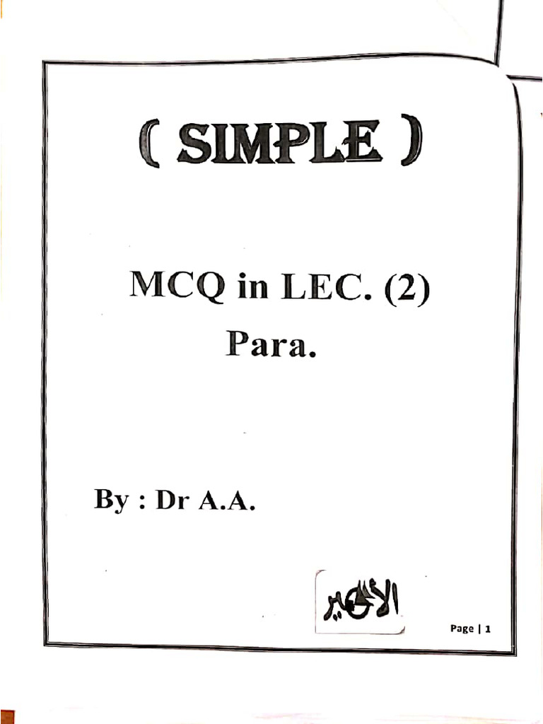 #Para - MCQ 2 Git | PDF