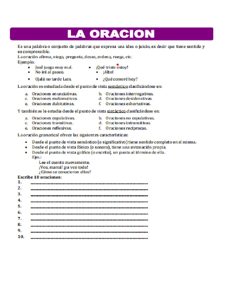 La Oracion 1 | PDF
