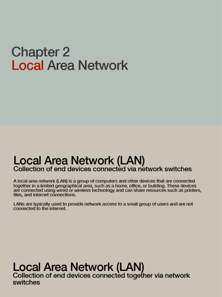 Chapter 2 - Local Area Network v2024 v2 | PDF | Network Switch | Computer Network