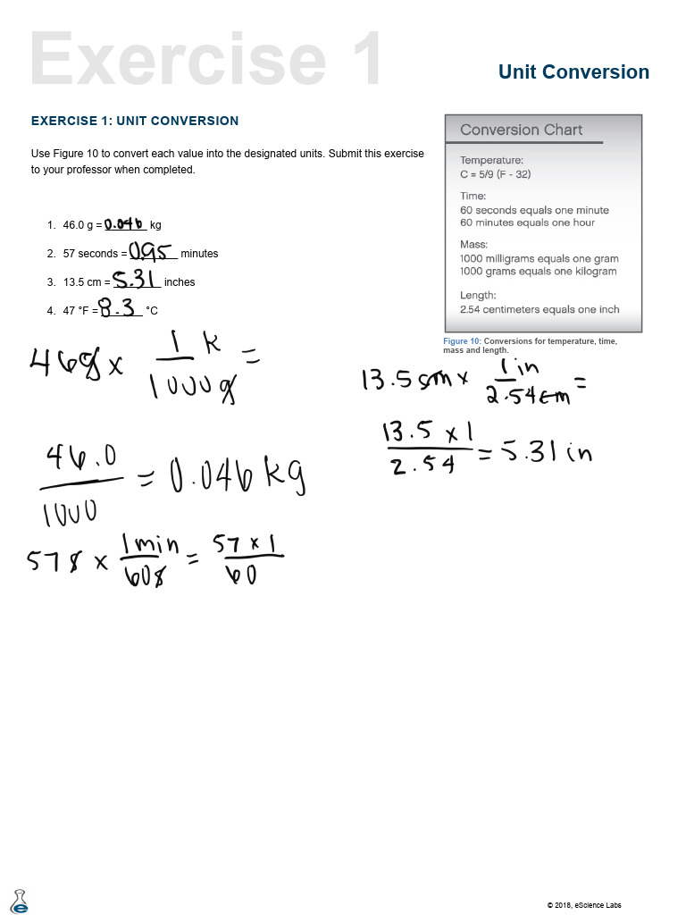 GC 4253 L01 Exc01 Unit Conversion | PDF
