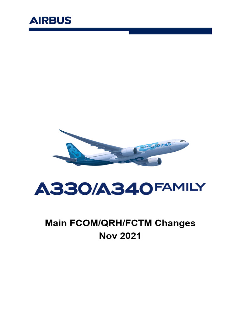 A330 FCOM/QRH/FCTM Updates Nov 2021 | PDF | Air Traffic Control | Takeoff