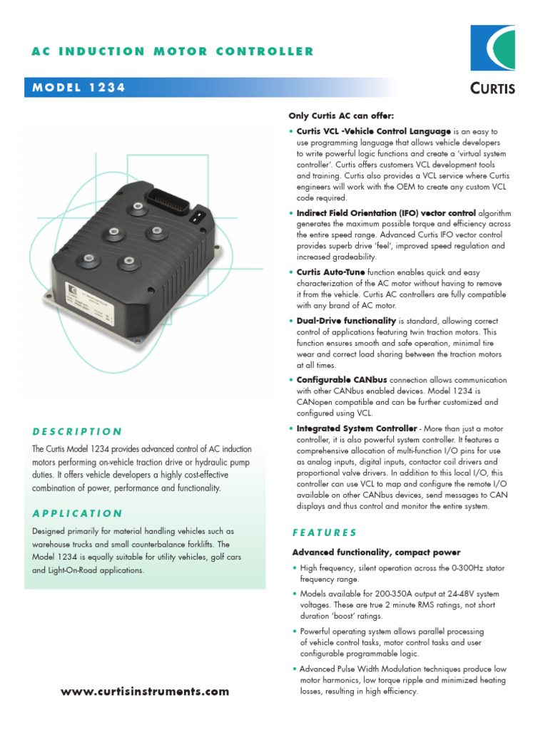 Curtis 1234 AC Controller | PDF | Engines | Computer Programming
