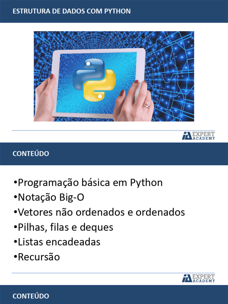 Estrutura de Dados e Algoritmos em Python | PDF | Estrutura de dados ...