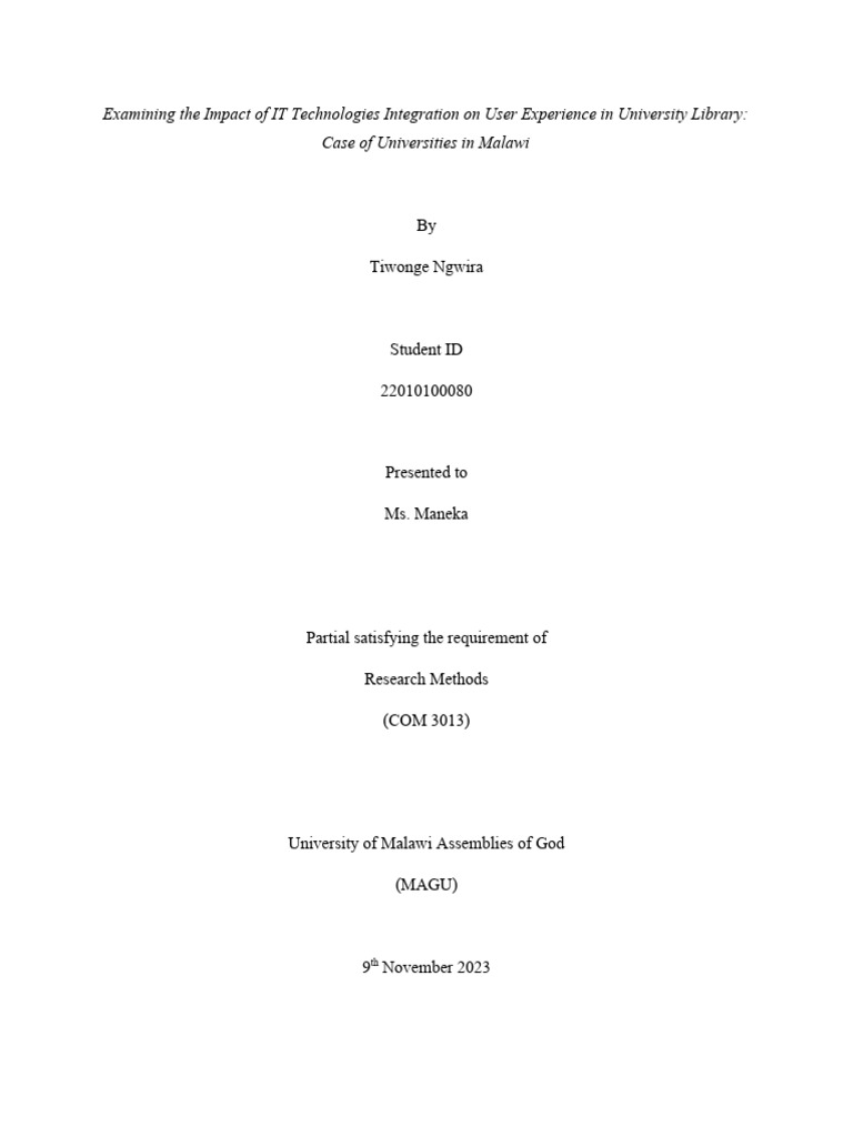 Research Project | PDF