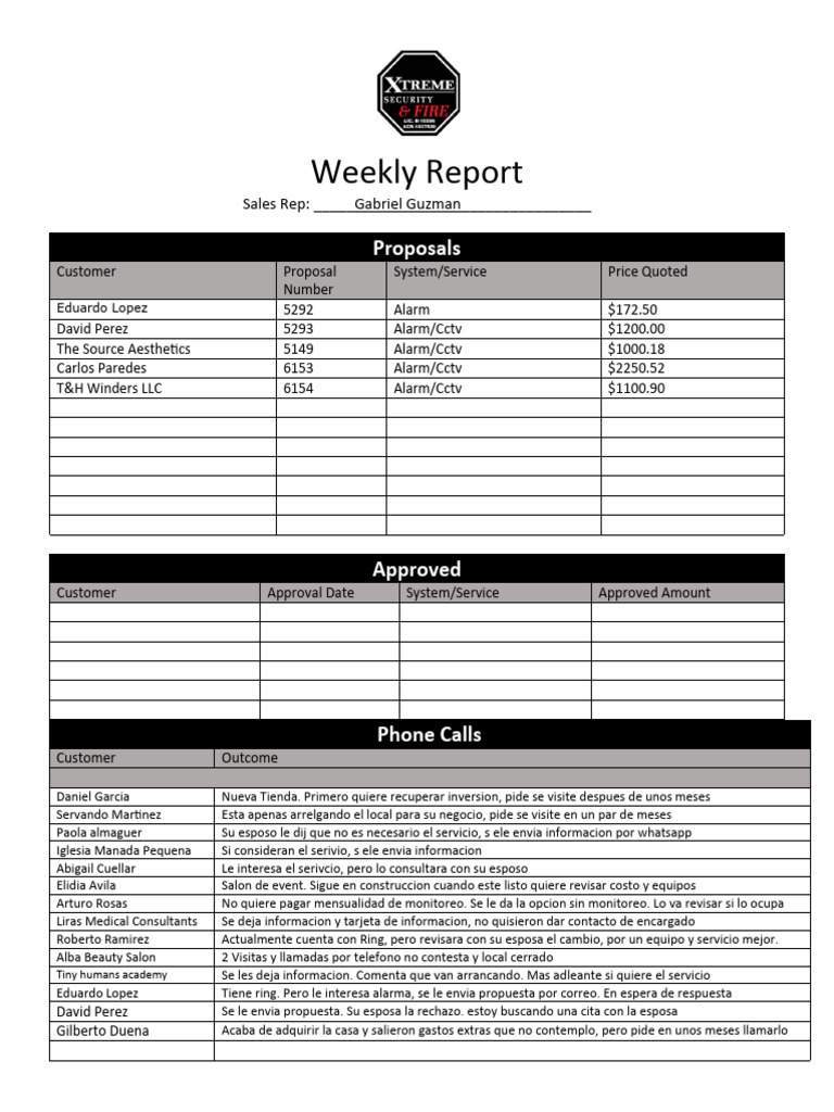 Weekly Report | PDF