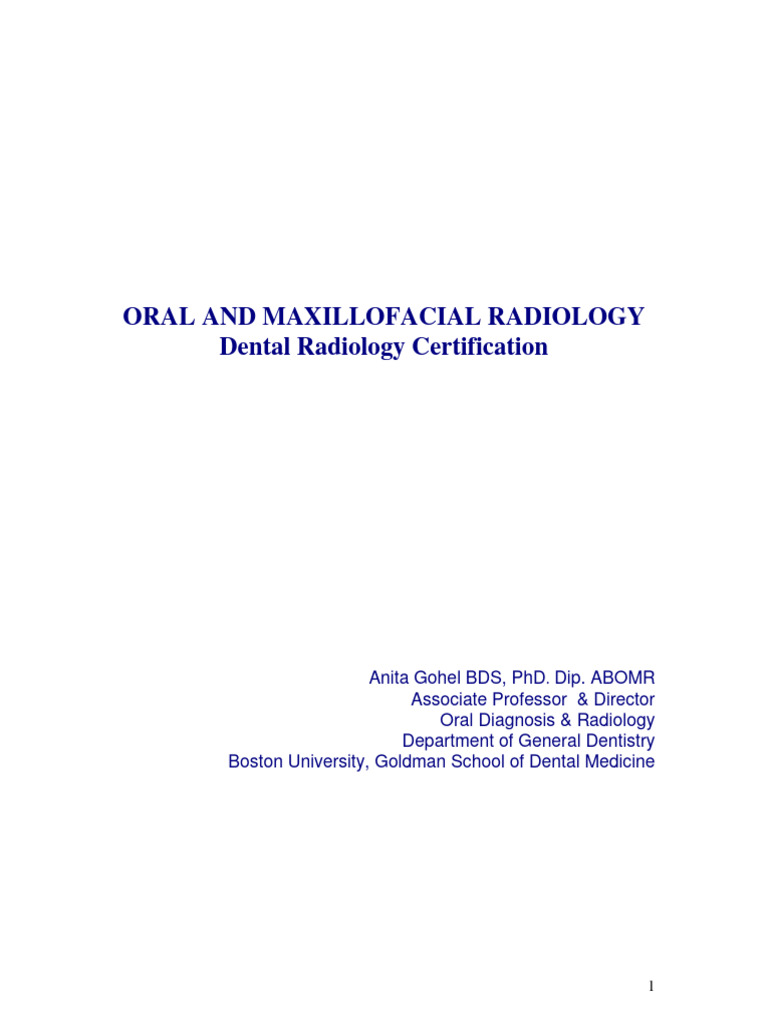 Radiology Certification Manual 2014BU (10722) | PDF | Wellness