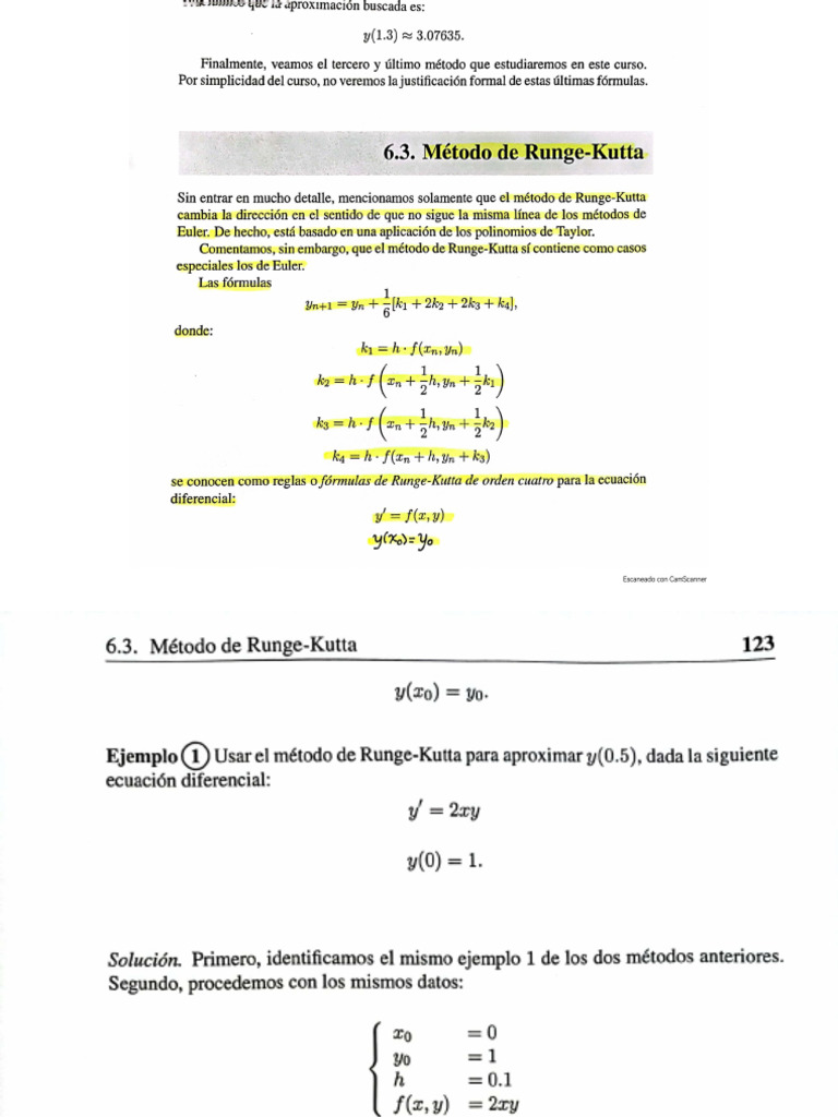 Método Runge-Kutta | PDF