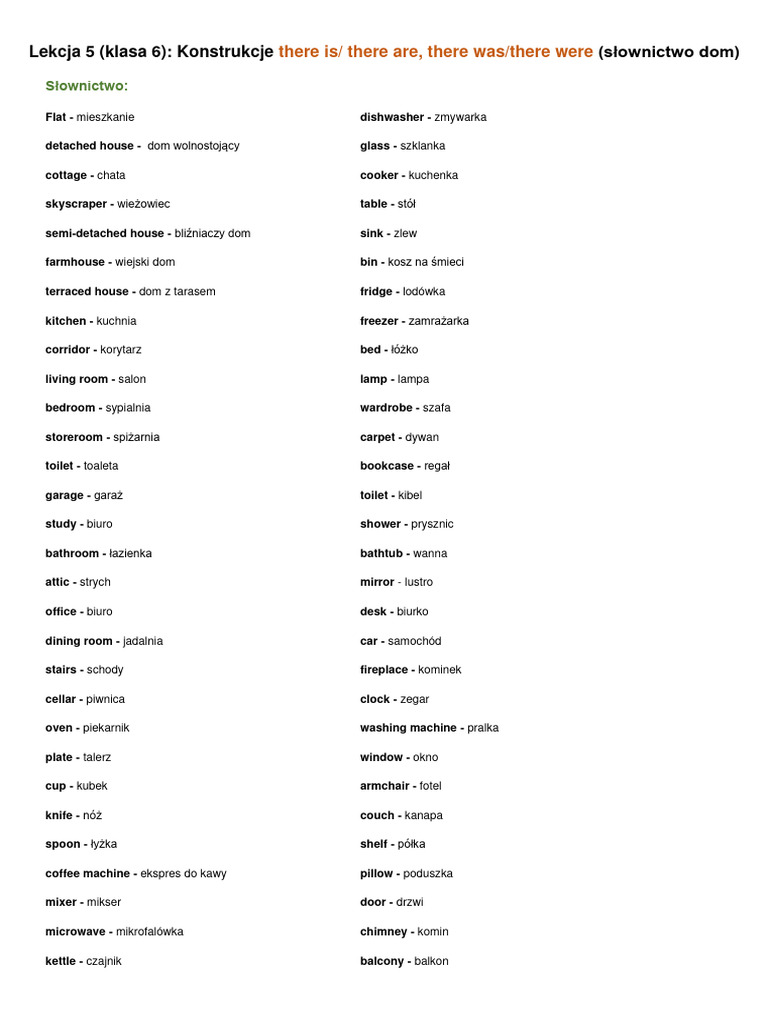 Lekcja 5 | PDF