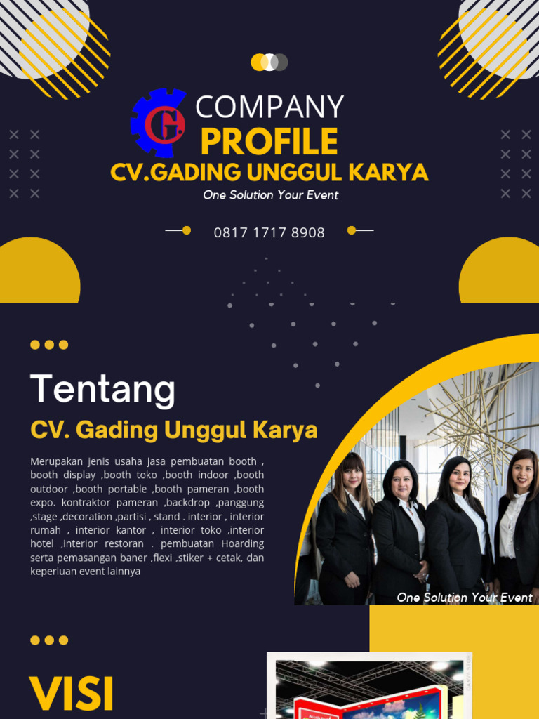 Company Profile Exhibition CV. Gading Unggul Karya. | PDF